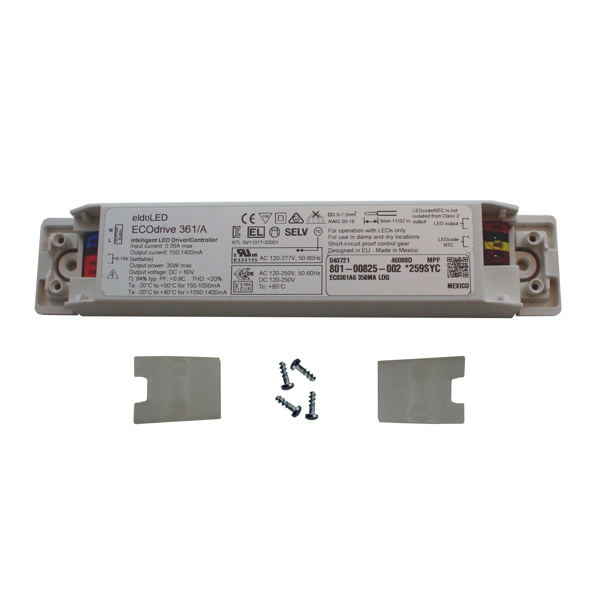 eldoLED ECOdrive 361/A6 - 30w 0-10V dimmable constant current LED driv ...
